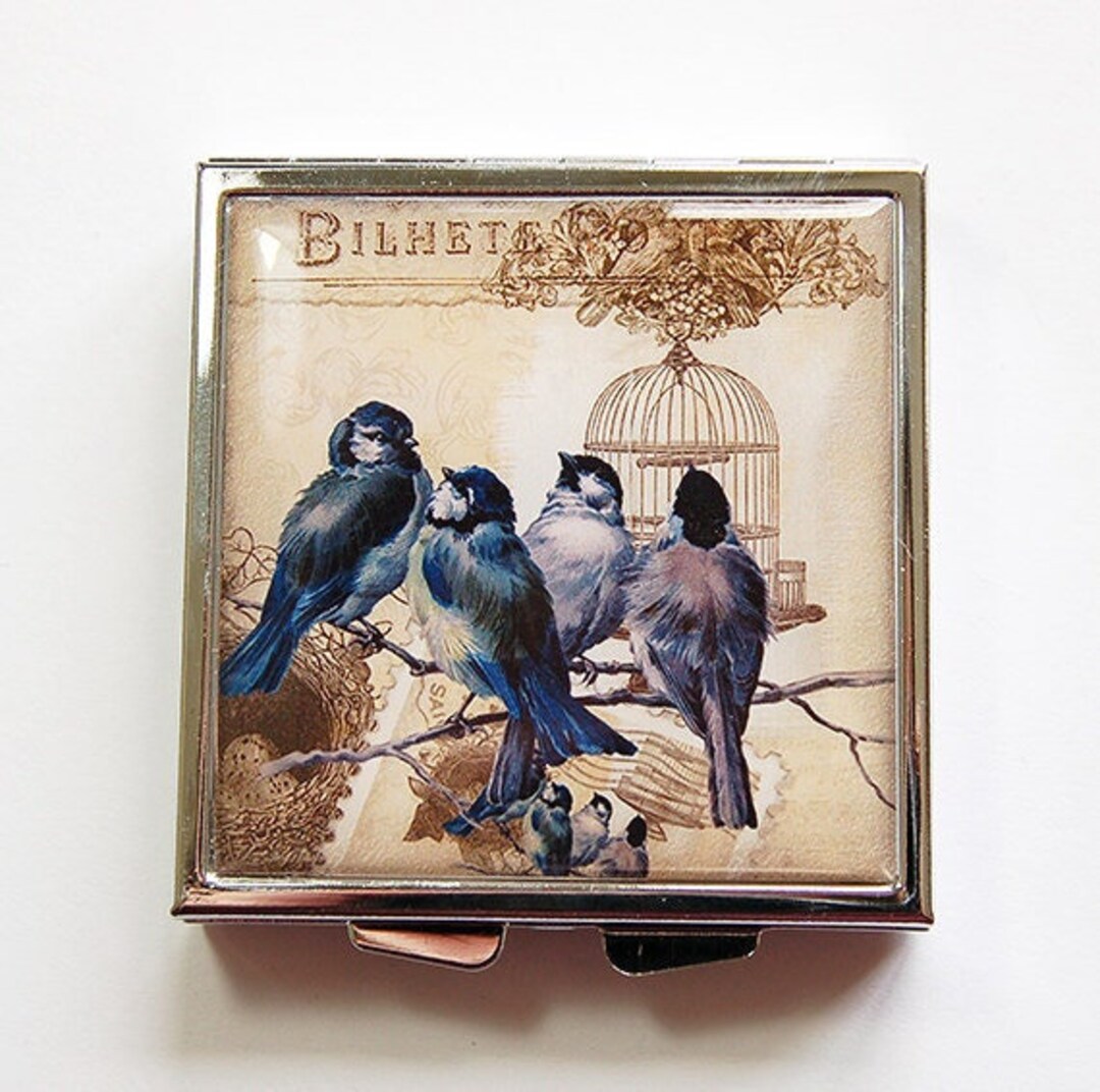 Square Pill Case, Square Pill Box, Pill Box, Pill Case, 4 Sections ...
