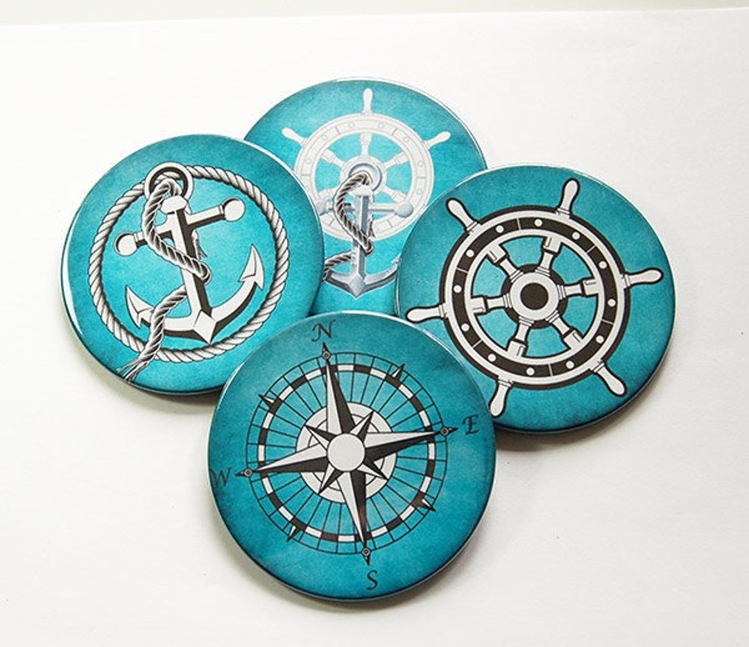 Blue Coasters, Sailing Coasters, Nautical, Wine Coasters, Coasters ...