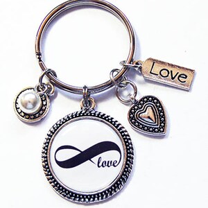 Love Infinity Keychain, Valentine's Day Gift, Keyring, Keychain ...