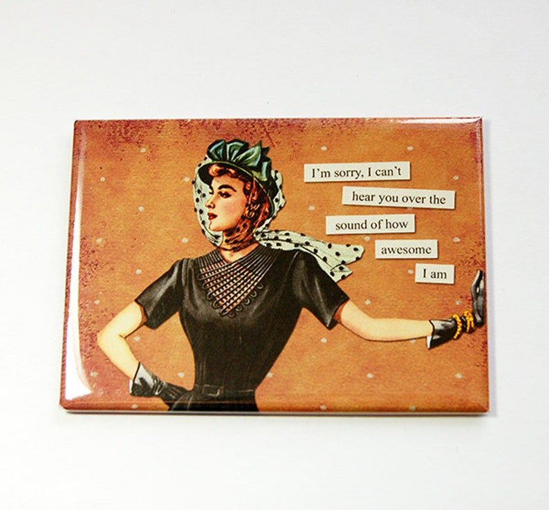 Funny Magnet, Magnet, ACEO, Fridge Magnet, Kitchen Magnet, Stocking ...