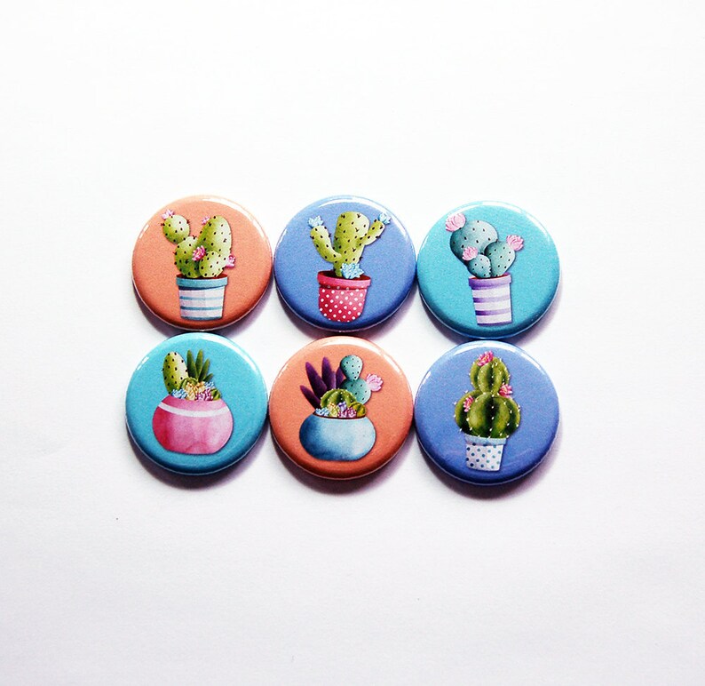 Succulent Cactus Magnet Set Kitchen Magnets Plant Magnets - Etsy