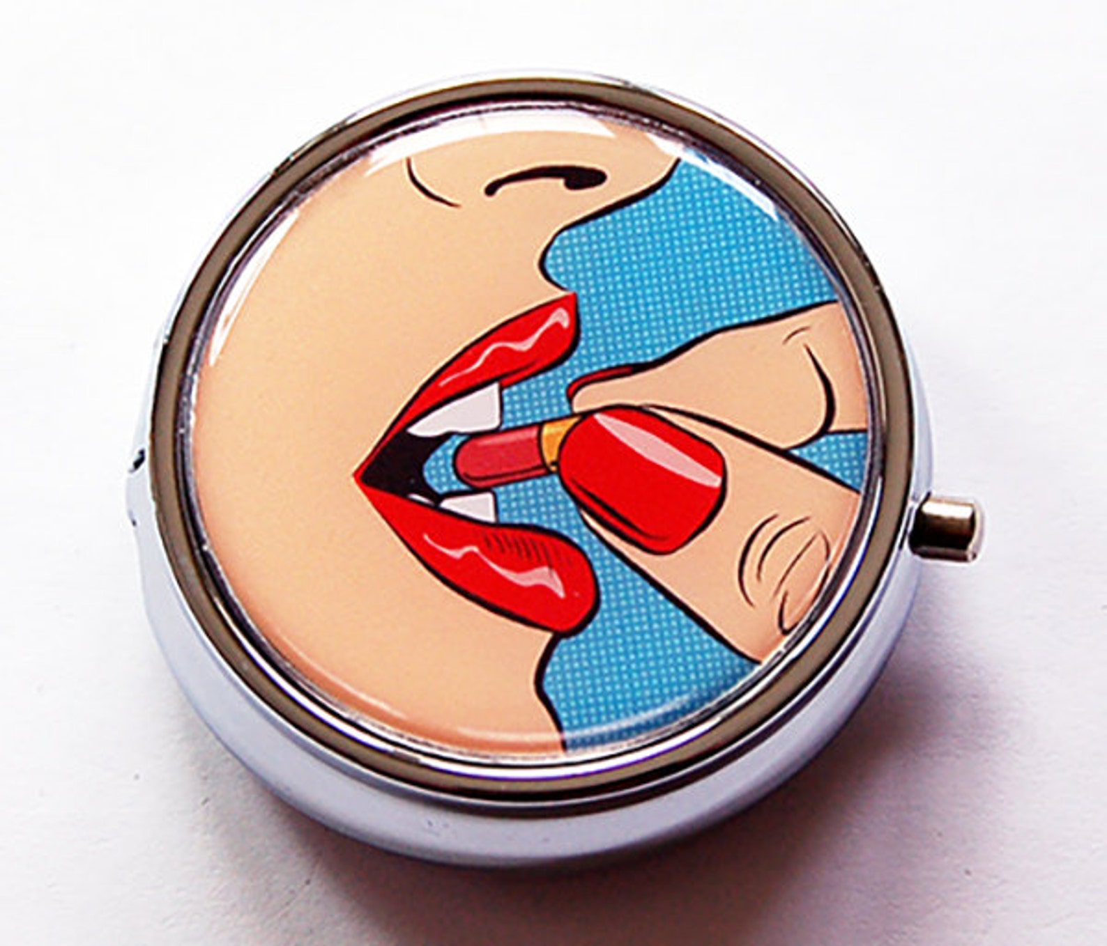 Pill Case for Purse Comic Pill Box Pill Case Popart | Etsy