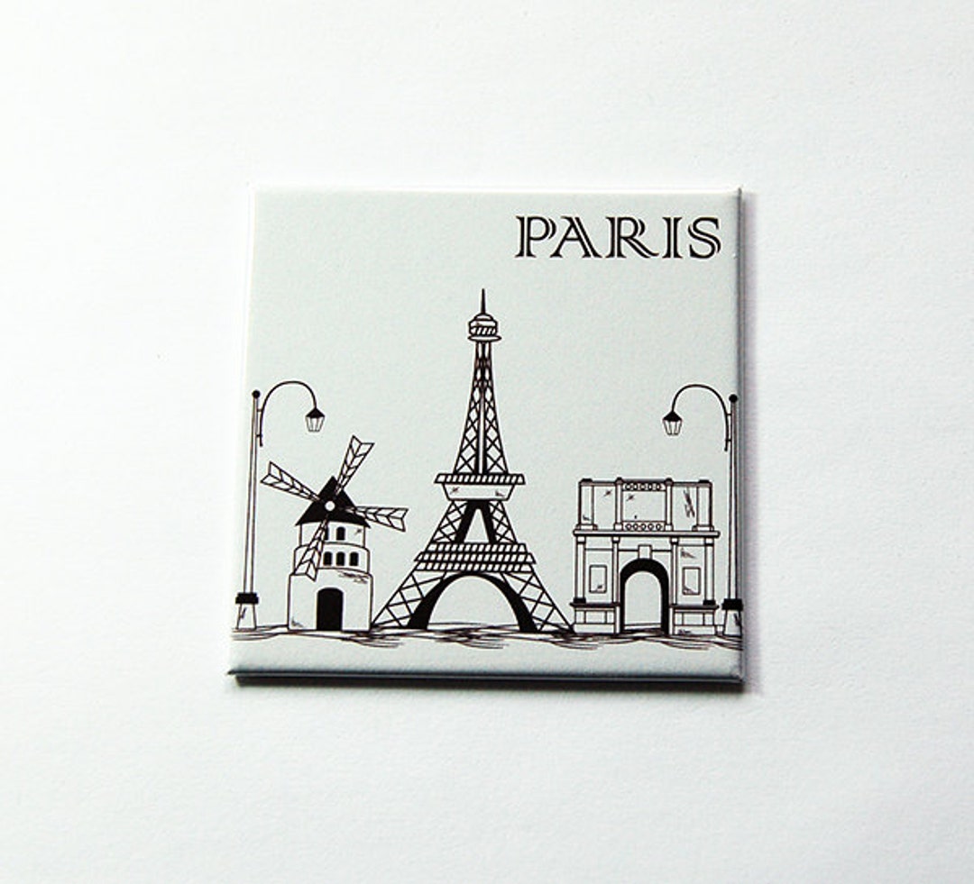 Paris Magnet, Travel Magnet, Magnet, Stocking Stuffer, Eiffel Tower ...