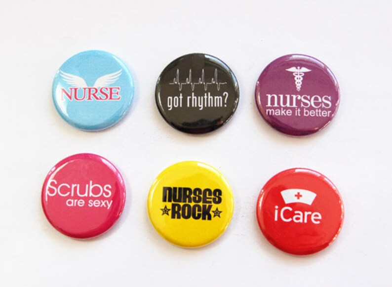 Nurse magnets button magnets Magnets for nurse Nurses week | Etsy