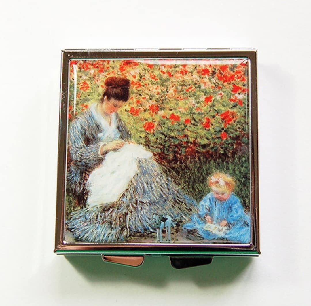 Monet Pill Case, Monet Pill Box, Pill Case, Pill Box, 4 Sections ...