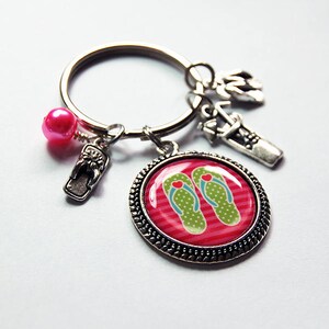 Flip Flop Keychain, Summer, Pretty Keychain, Stocking Stuffer, Gift ...