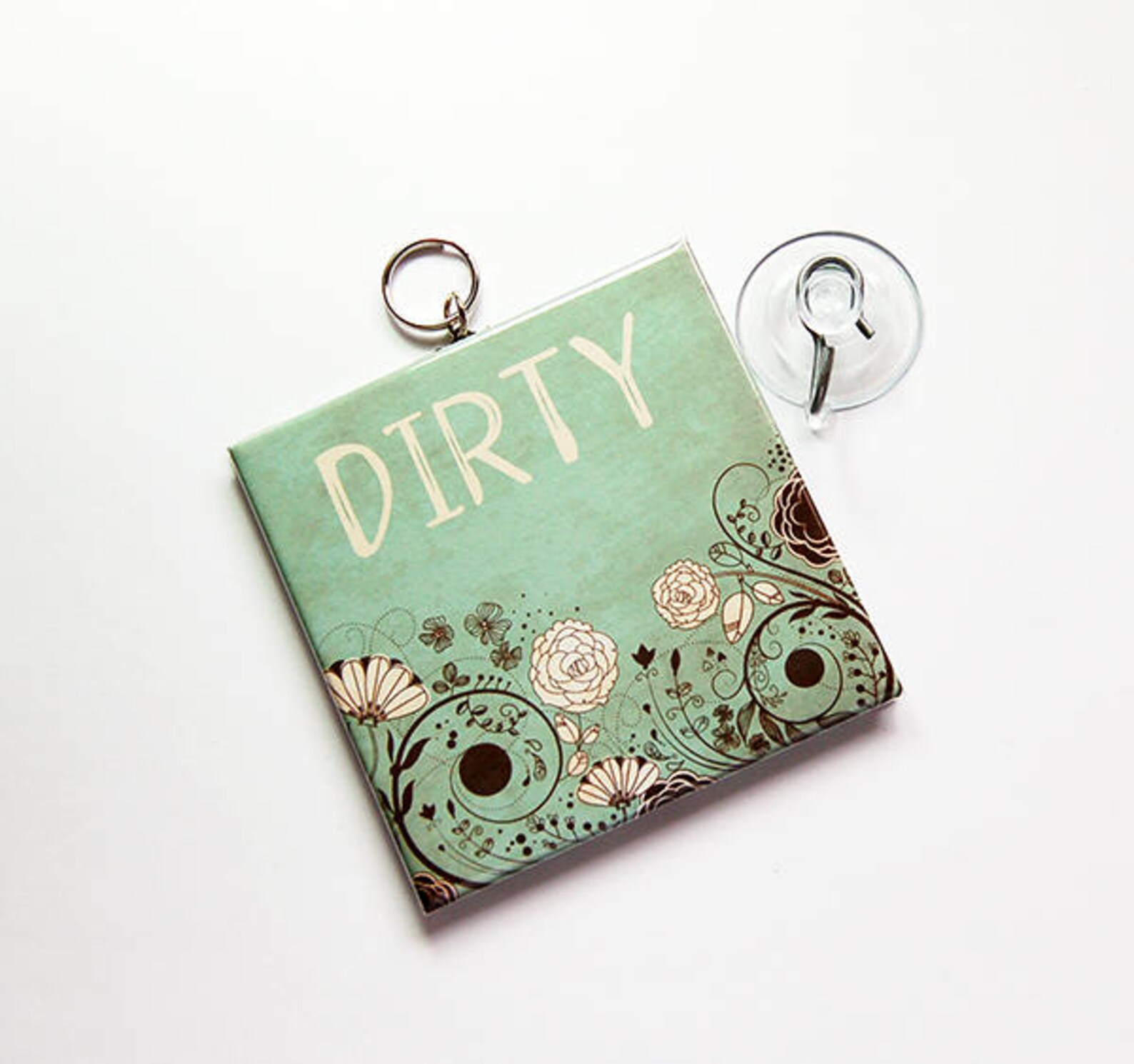 Green Dishwasher Sign Clean Sign Dirty Sign Works on - Etsy