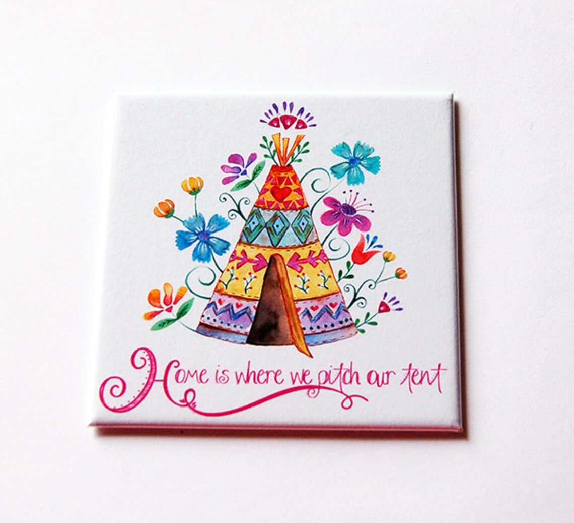 Tent Magnet Kitchen Magnet Fridge Magnet Stocking Stuffer - Etsy