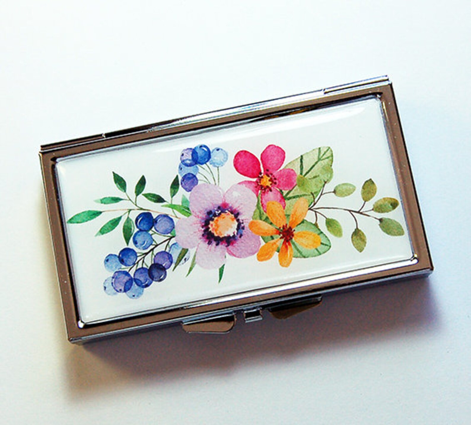 Pretty Flower 7 Day Pill Case Pill Box for Purse Gift for - Etsy