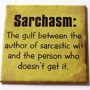 Funny Magnet, Magnet, Sarchasm Magnet, Sarcasm, Fridge Magnet, Large ...