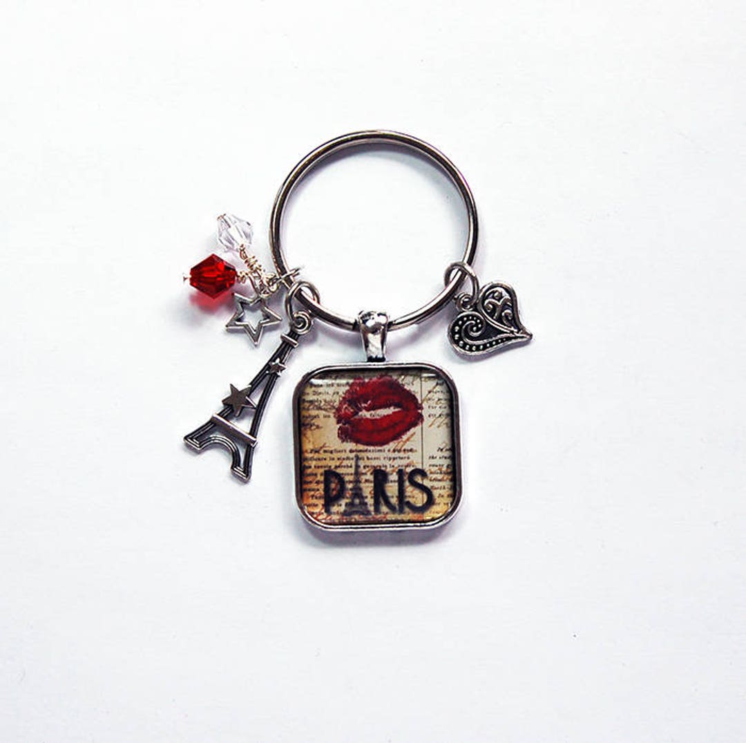 Paris Keychain Eiffel Tower Keychain for Women Stocking - Etsy