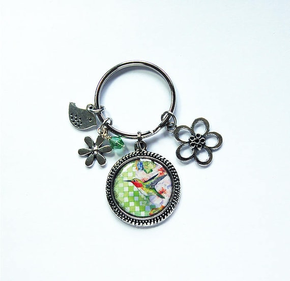 Hummingbird Keychain Keychain With Charms Gift for Her | Etsy