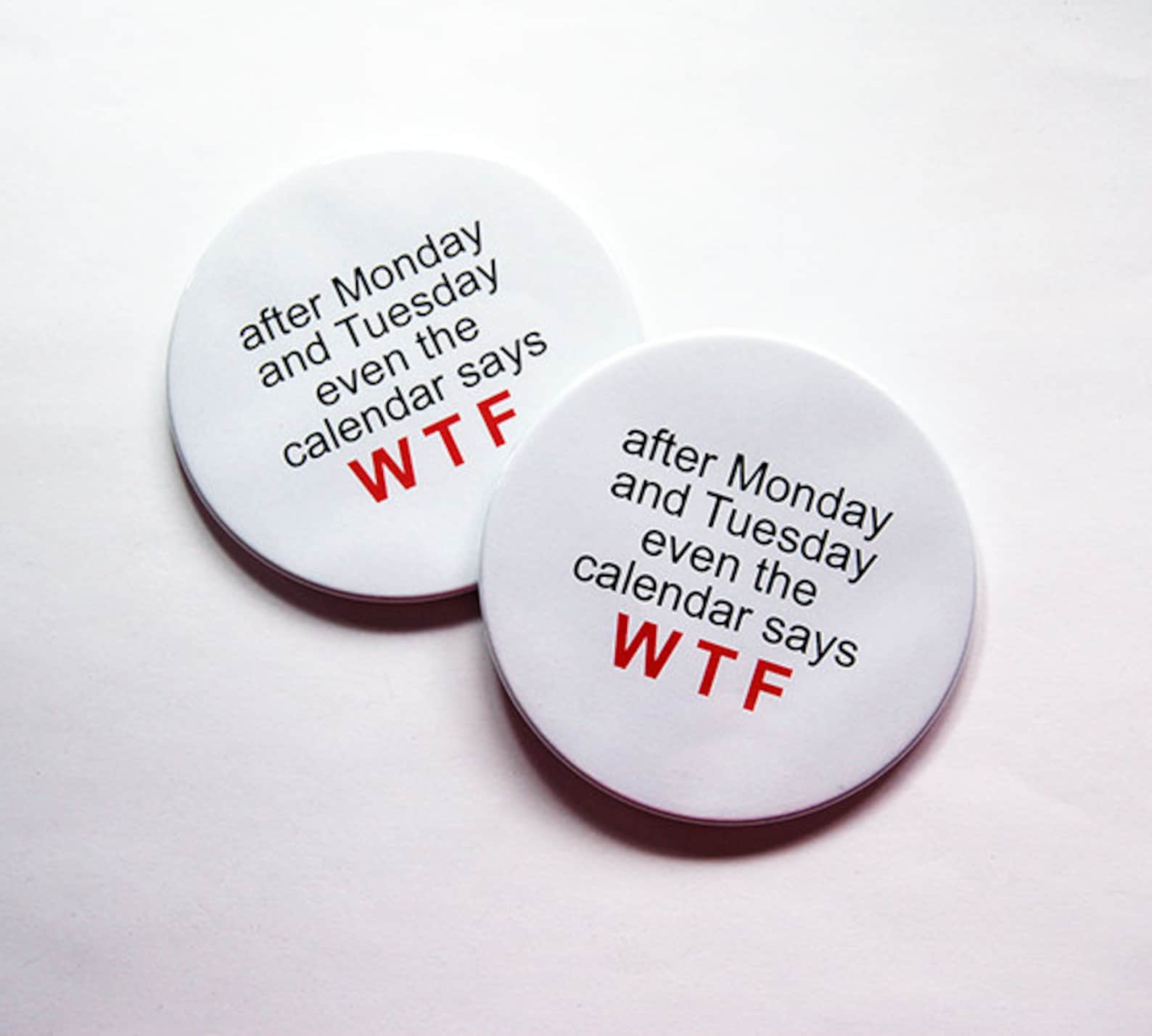 Funny Coasters Drink Coasters Coasters WTF Coaster Set - Etsy