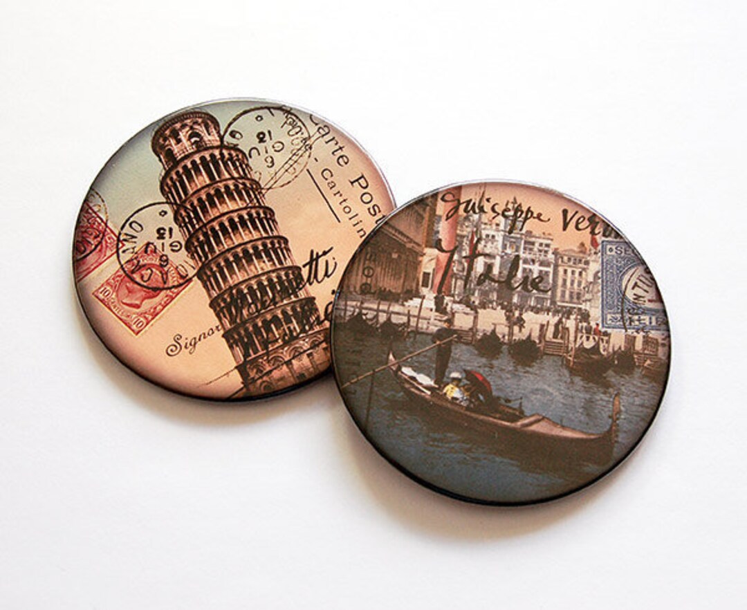 Travel Coasters, Set of Coasters, Drink Coasters, Hostess Gift, Barware ...