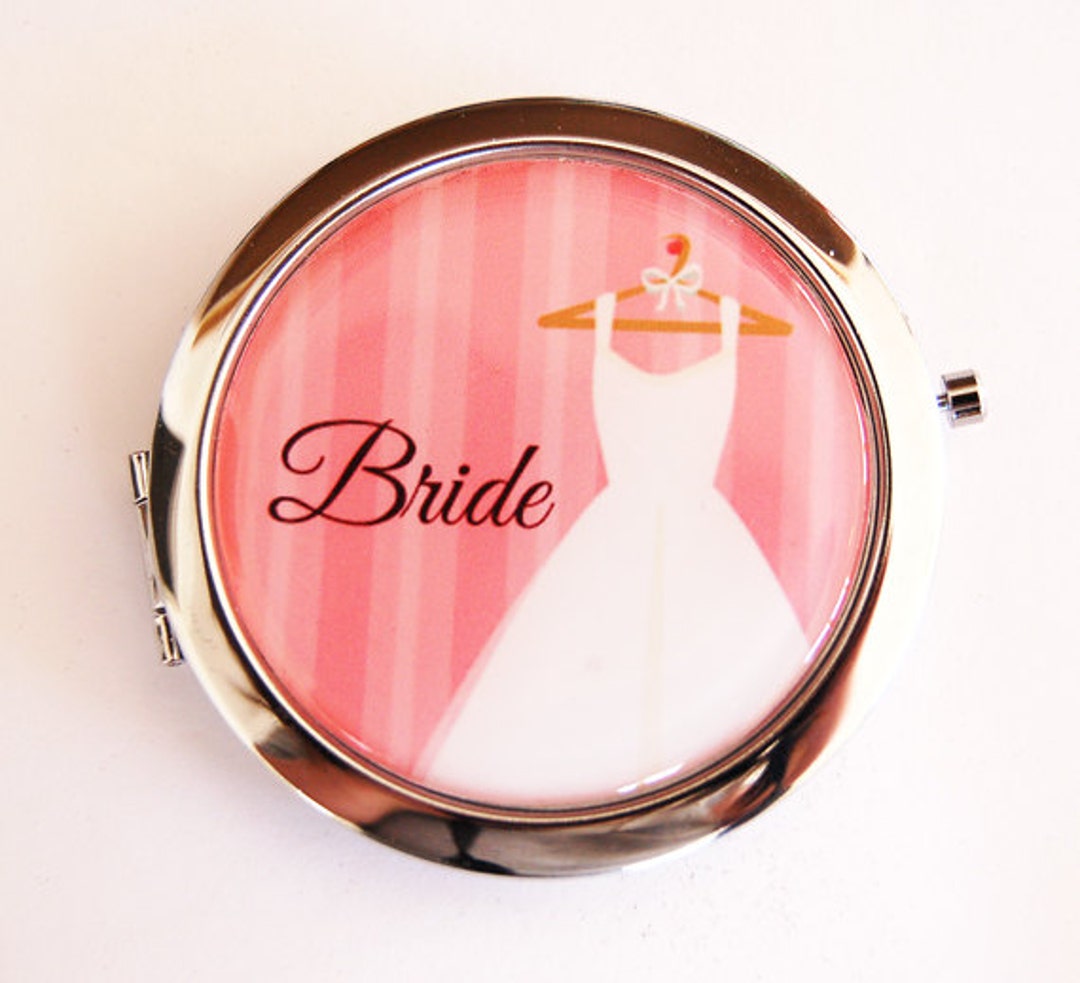 Bride Compact Mirror Mirror Purse Mirror Wedding Wedding - Etsy
