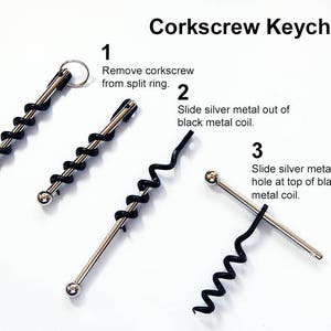 Winey Bitch Corkscrew Keychain Monogram Keychain Corkscrew - Etsy