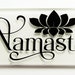 Namaste Magnet Glass Refrigerator Magnets Loves Yoga Lotus - Etsy