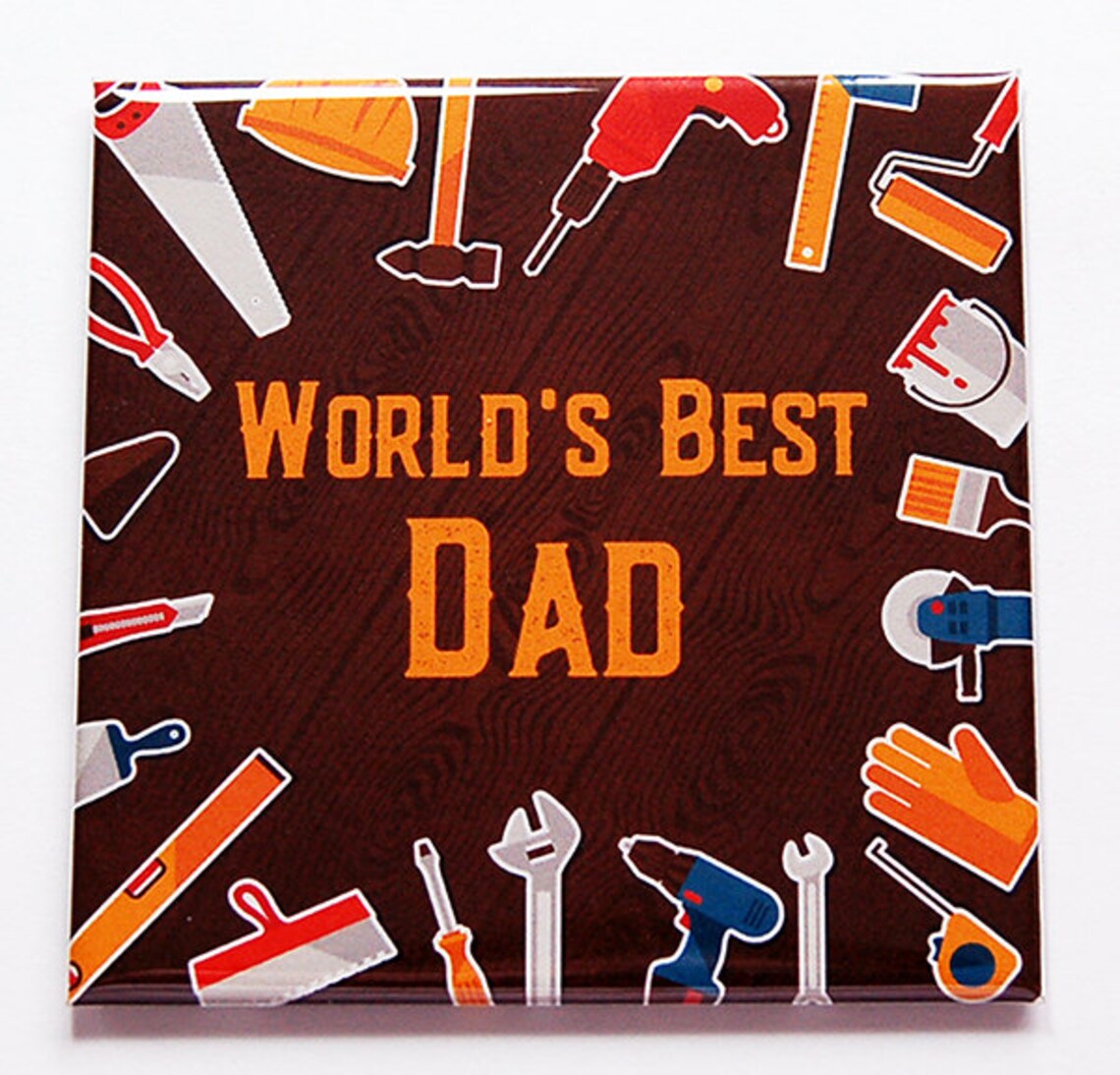 Worlds Best Dad Magnet Tools Magnet Fridge Magnet Stocking - Etsy