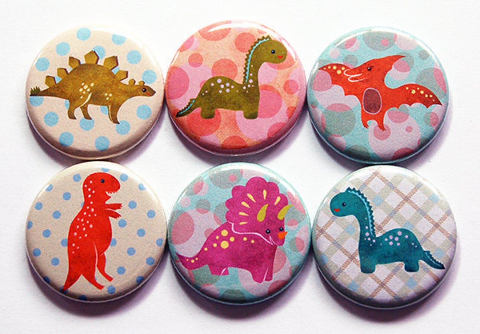 Dinosaur Magnets Fridge Magnets Kitchen Magnets Button | Etsy