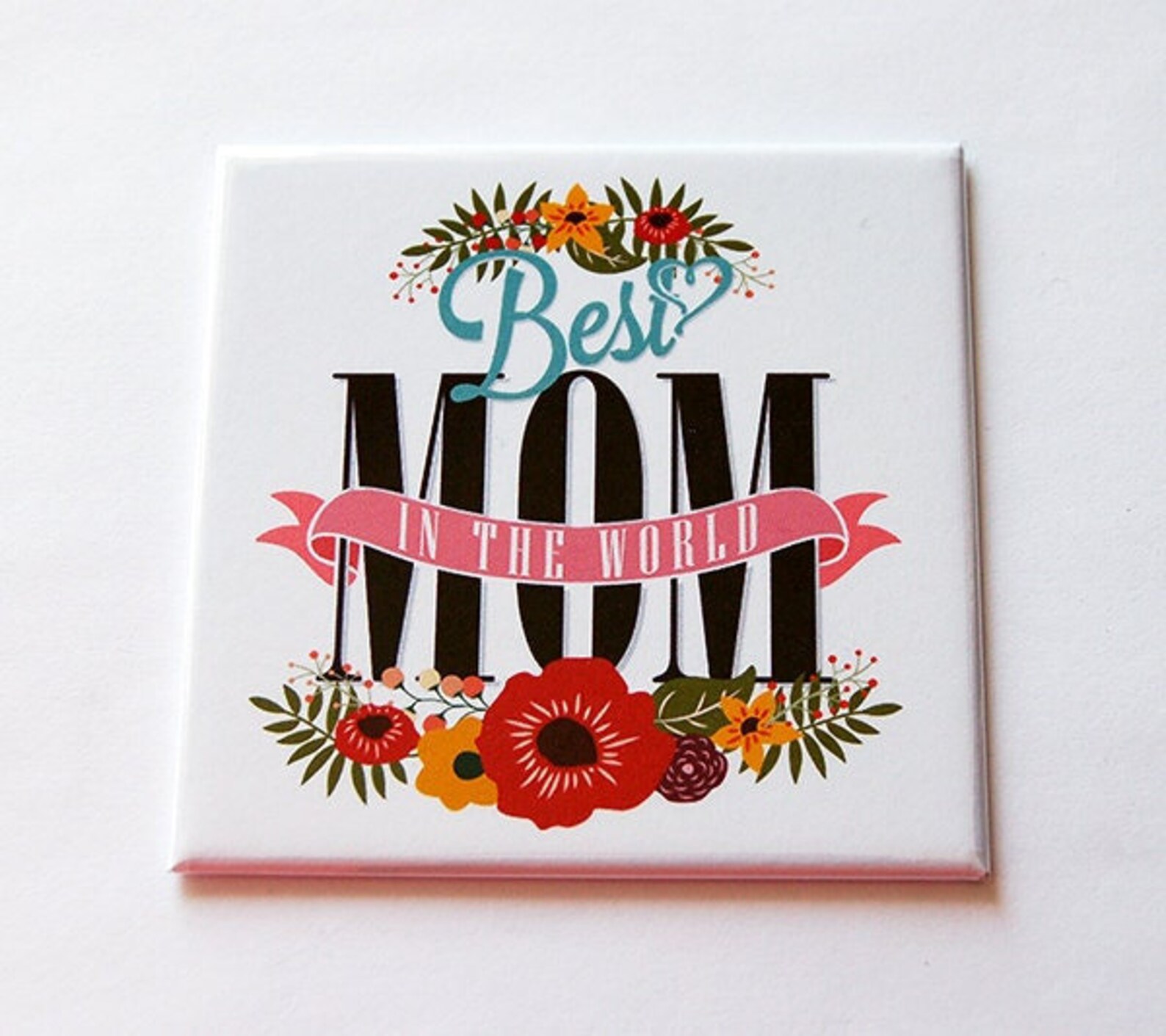 Best Mom in the World Magnet Magnet Fridge Magnet Gift for - Etsy