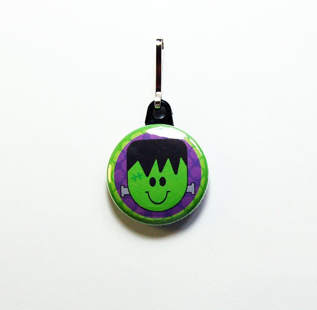 Halloween Monster Zipper Pull Green Purple Black Kid's - Etsy
