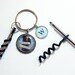 Travel Corkscrew Gift for Her Monogram Keyring Corkscrew - Etsy
