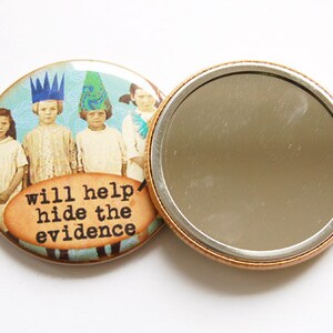 Funny Pocket Mirror, Pocket Mirror, Humor, Mirror for Purse, Mirror ...