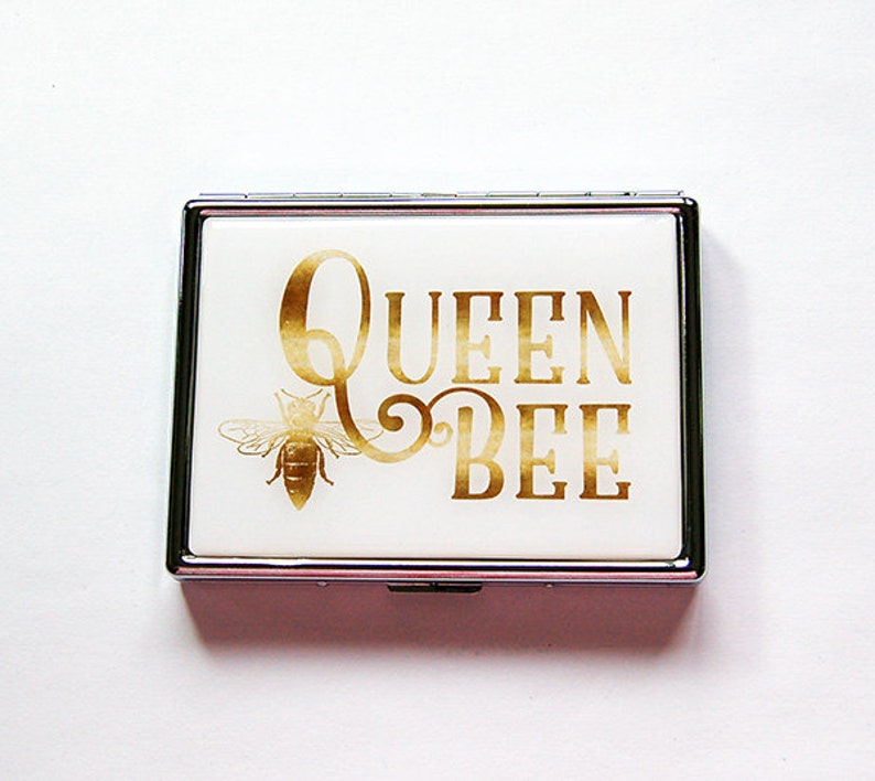 Queen Bee Cigarette Case Slim Cigarette Case Metal Wallet - Etsy