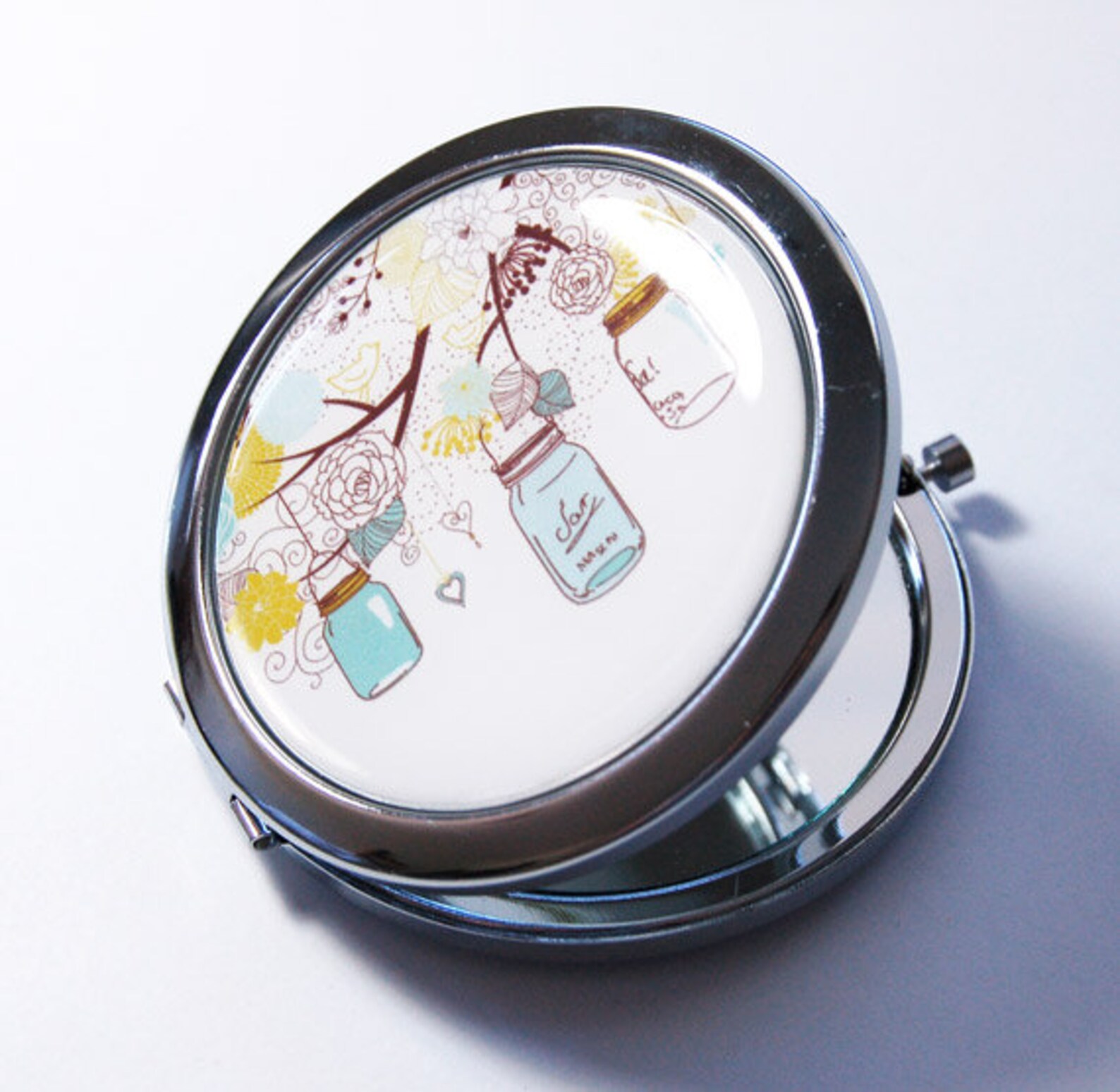 Flower Mirror Compact Mirror Pocket Mirror Mirror Mirror - Etsy