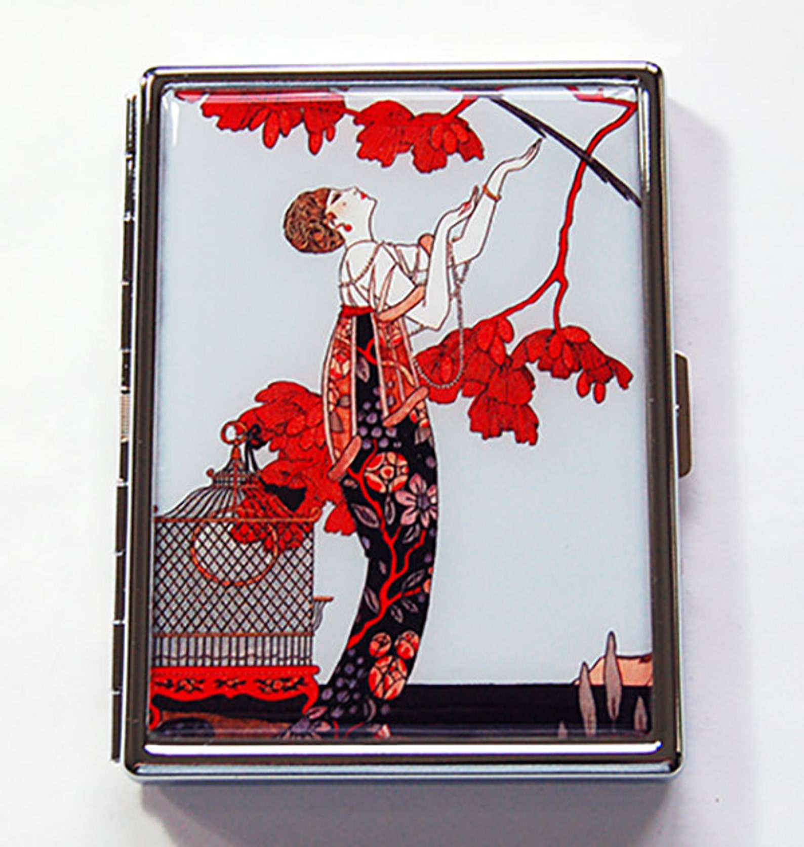 Art Deco Cigarette Case Flapper Cigarette Case Art Nouveaum - Etsy