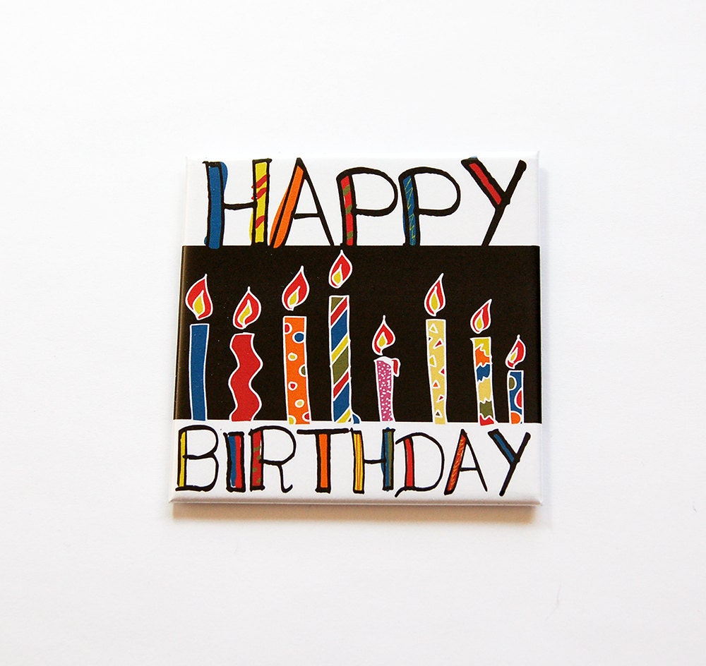 Happy Birthday Birthday Magnet Kitchen Magnet Fridge - Etsy Canada
