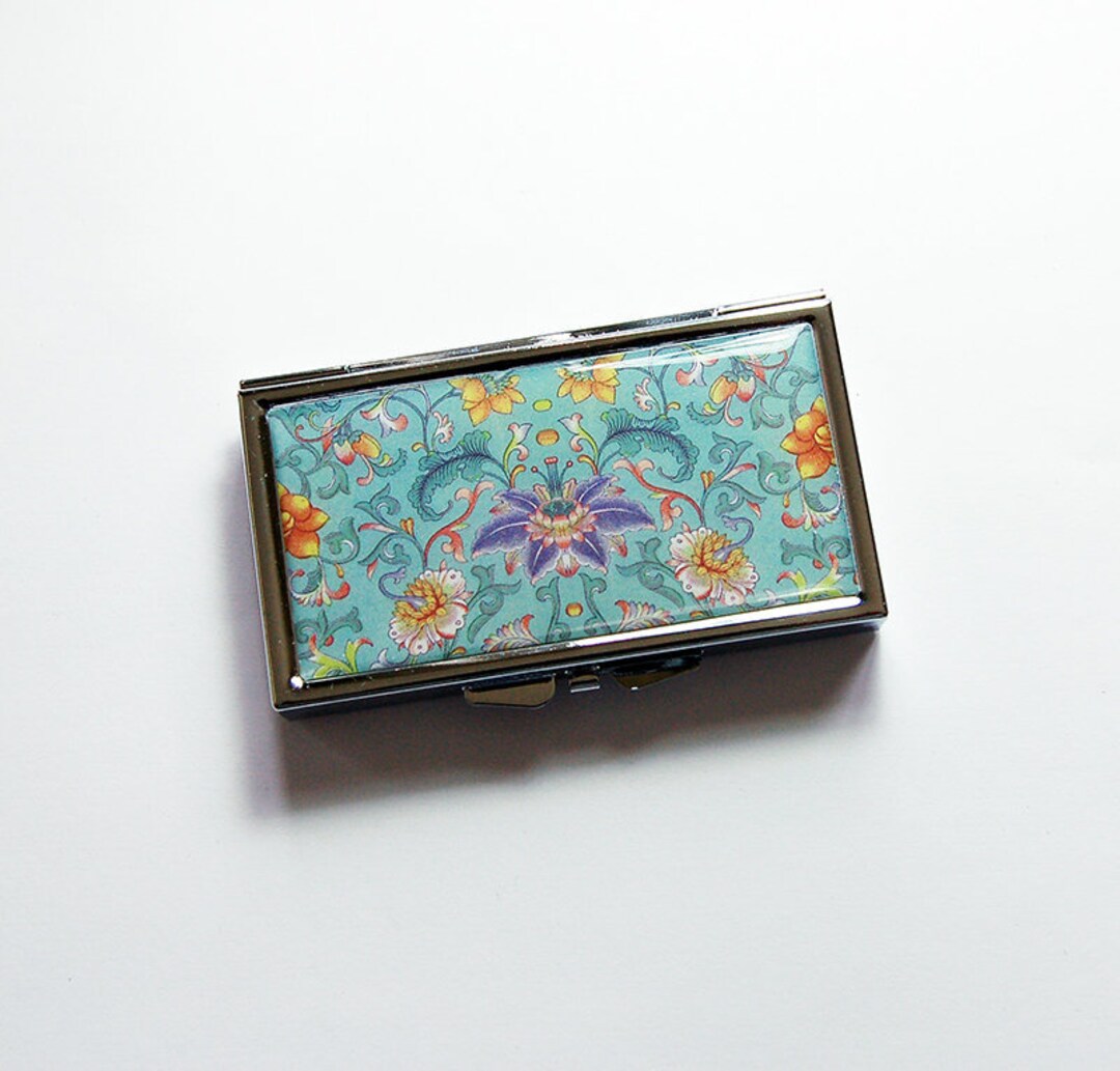 Venetian Pill Case, 7 Day Pill Box, Pill Case for Purse, Pill Container ...