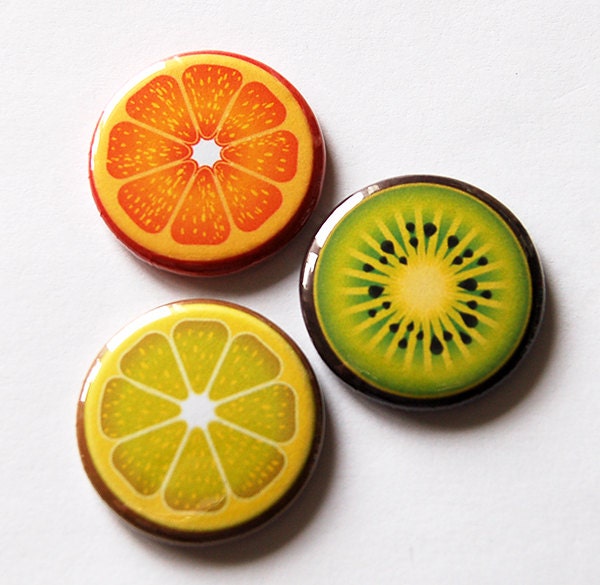 Fruit Magnets Button Magnets Fridge Magnet Food Magnets | Etsy