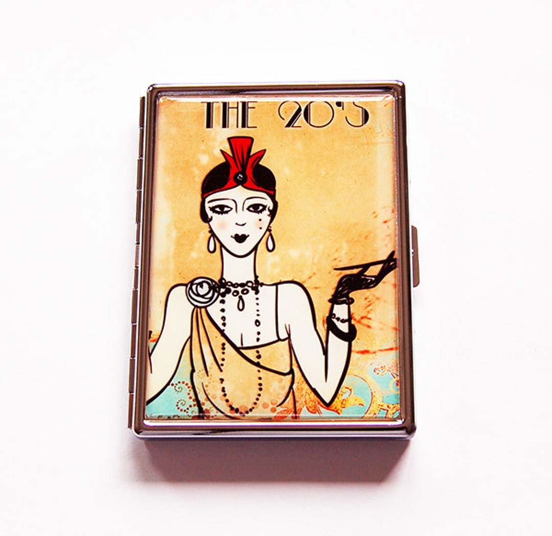 Retro Cigarette Case, the 20s Cigarette Case, Slim Cigarette Case ...