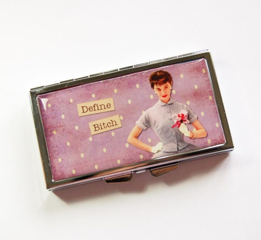 7 Day Pill Case, Retro Pill Case, Retro, 7 Day Pill Box, Pill Container ...