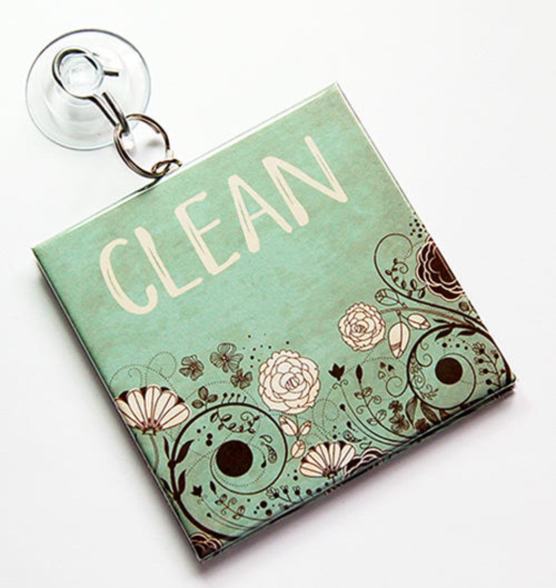 Green Dishwasher Sign Clean Sign Dirty Sign Works on - Etsy