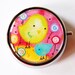 Pink & Yellow Pill Case for Your Purse, Travel Pill Box, Cute Gift for ...