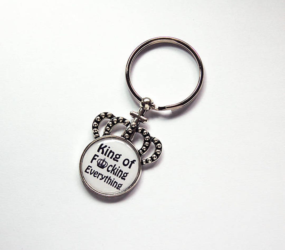 King of Everything Keychain, Crown Keyring, Stocking Stuffer, Gift ...