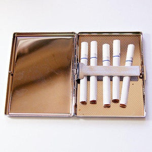 Art Deco Turquoise Blue Cigarette Case Slim Cigarette Case - Etsy