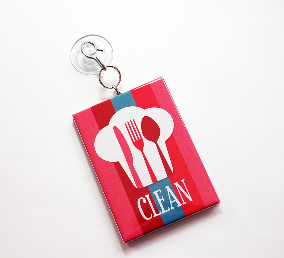 Dishwasher Sign, Retro Design, Dirty Sign, Clean Sign, Works on ...