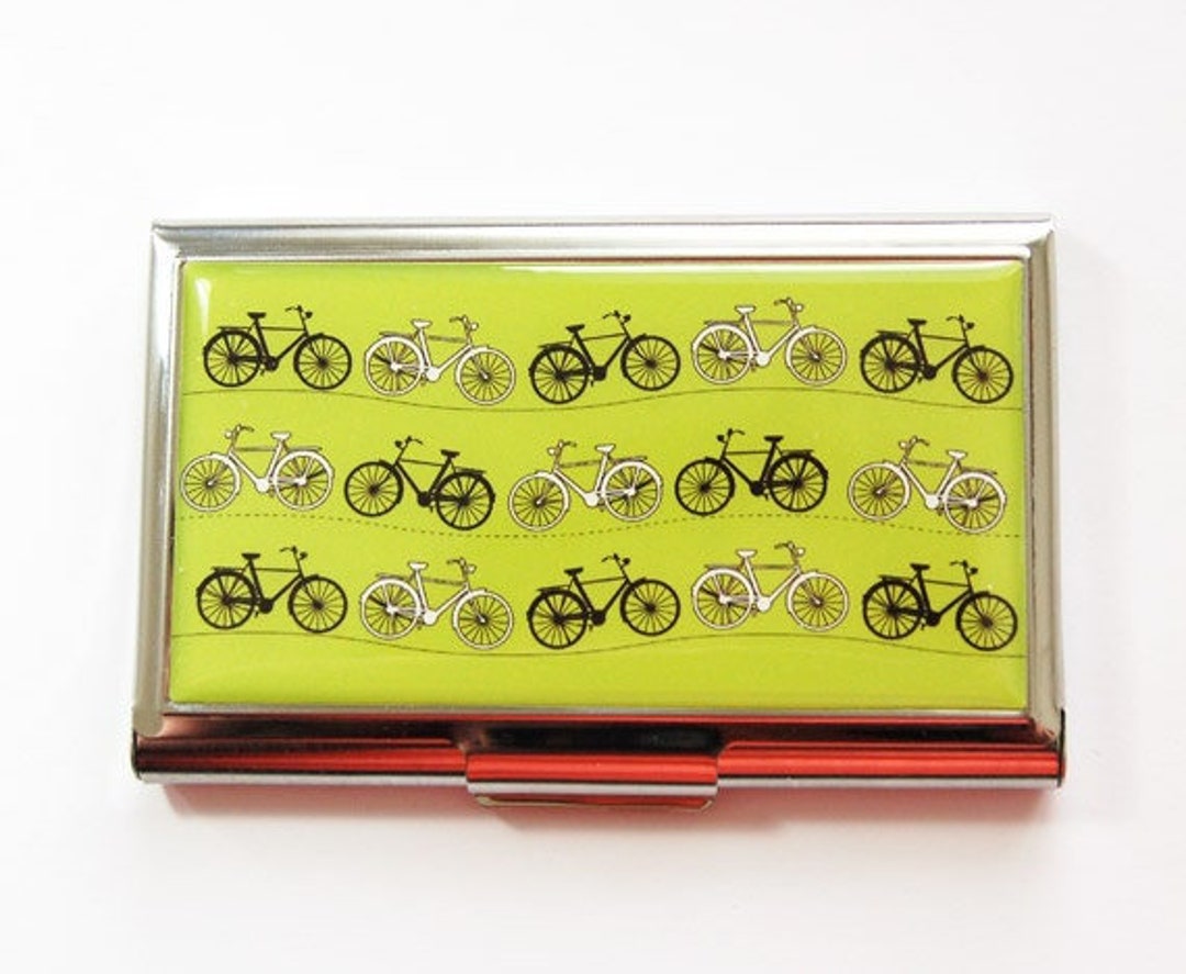 Bicycle Card Case, Business Card Case, Cycling Card Case, Business Card ...