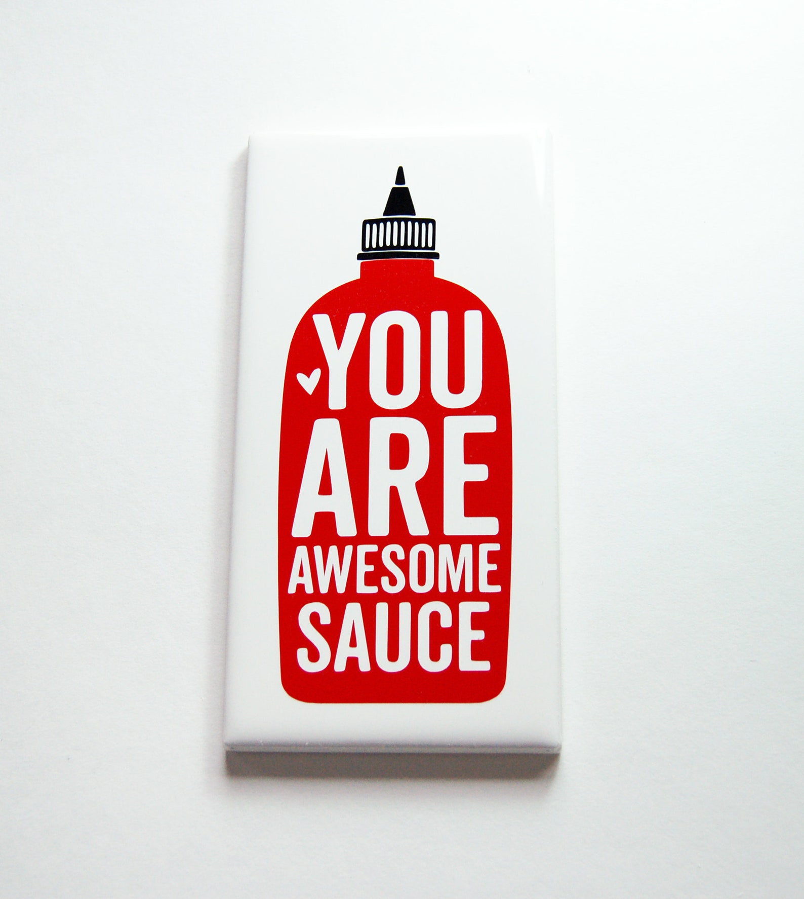 You Are Awesome Sauce Sign, Fun Sign for Friend, Red Vinyl on Tile ...