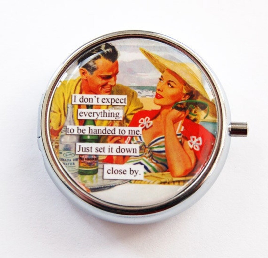 Funny Pill Box, High Maintenance, Pill Case, Pill Container, Case, Gift ...