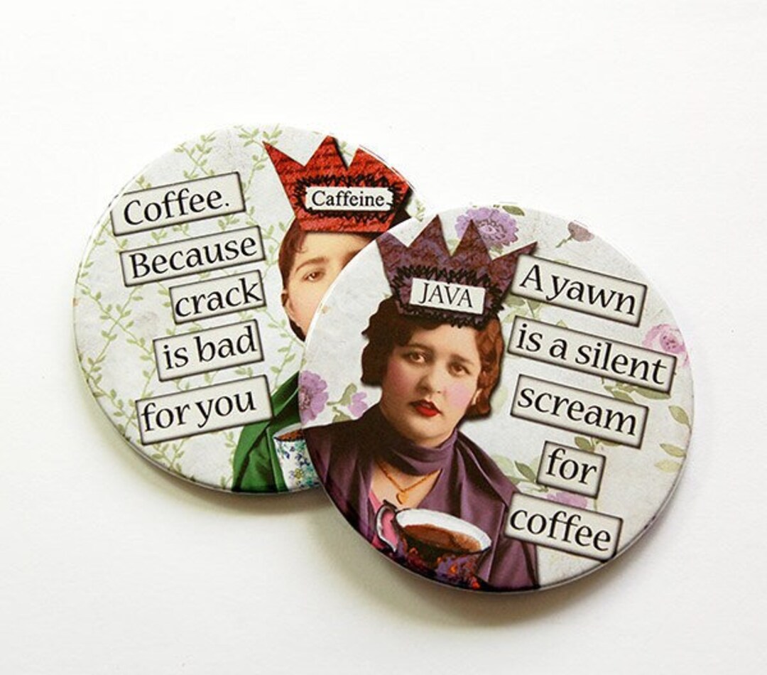 Coffee Coasters, Coffee Lover, Funny Coasters, Coasters, Drink Coasters ...