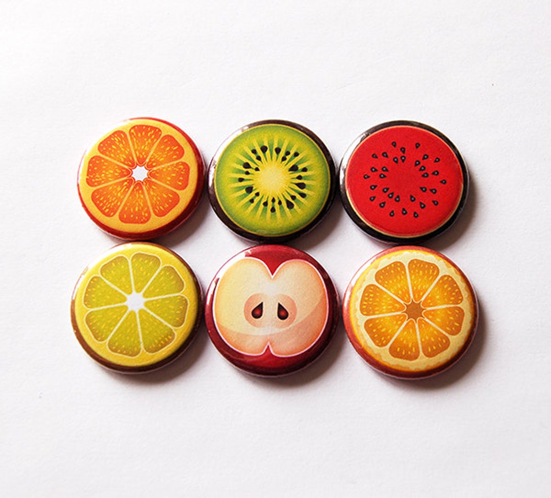 Fruit Magnets, Button Magnets, Fridge Magnet, Food Magnets, Orange ...