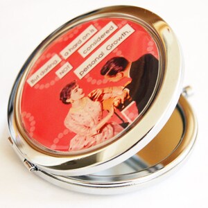 Funny Compact Mirror Retro Humor Funny Saying Compact - Etsy