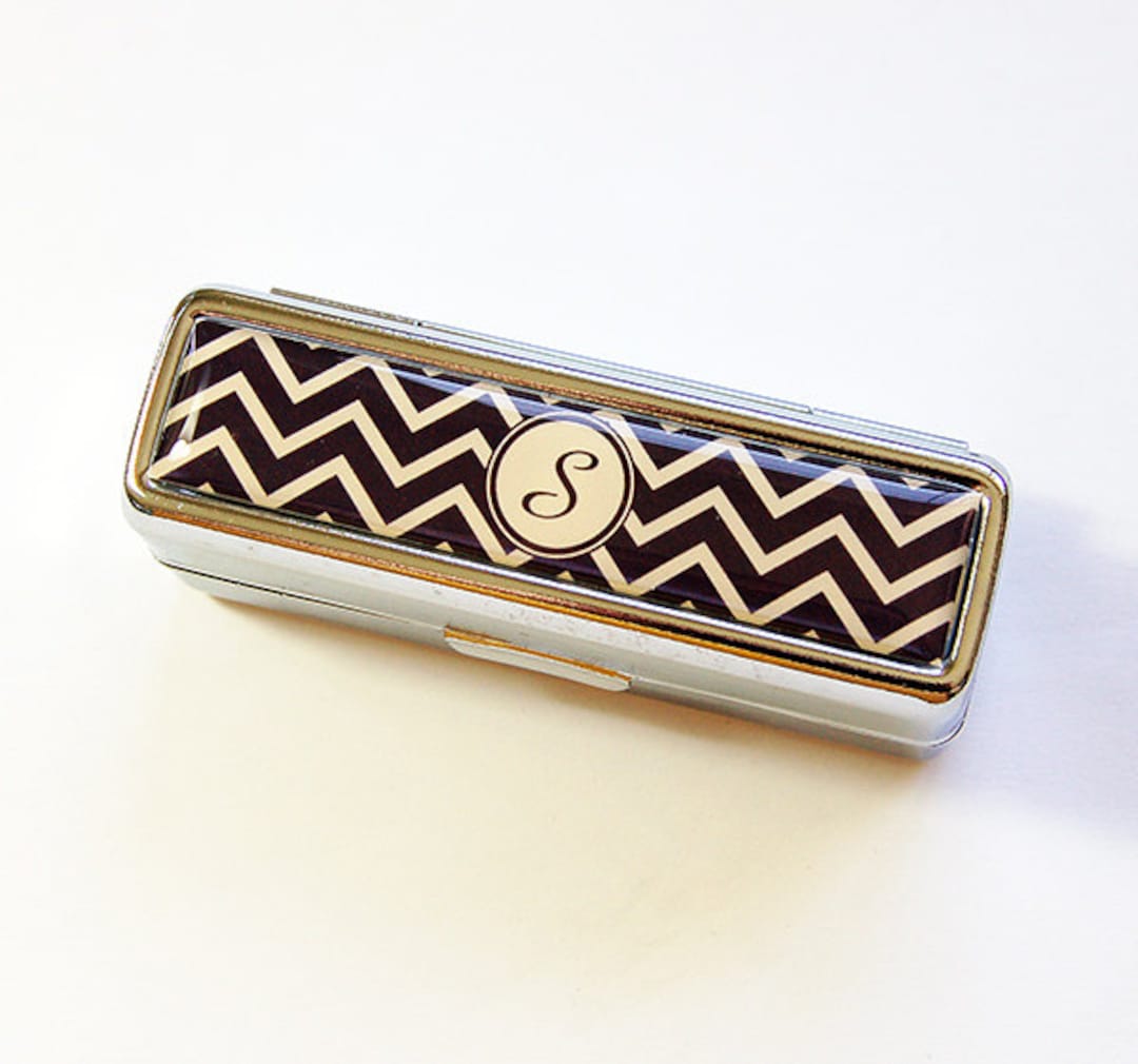 Monogram Lipstick Case, Lipstick Case, Chevron, Lipstick Holder ...