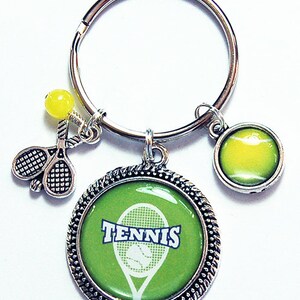 Tennis Keychain, Sports Keyring, Keychain With Charms, Cute Keychain ...
