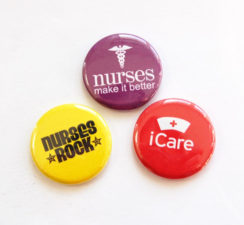 Nurse Magnets Button Magnets Magnets for Nurse Nurses Week - Etsy