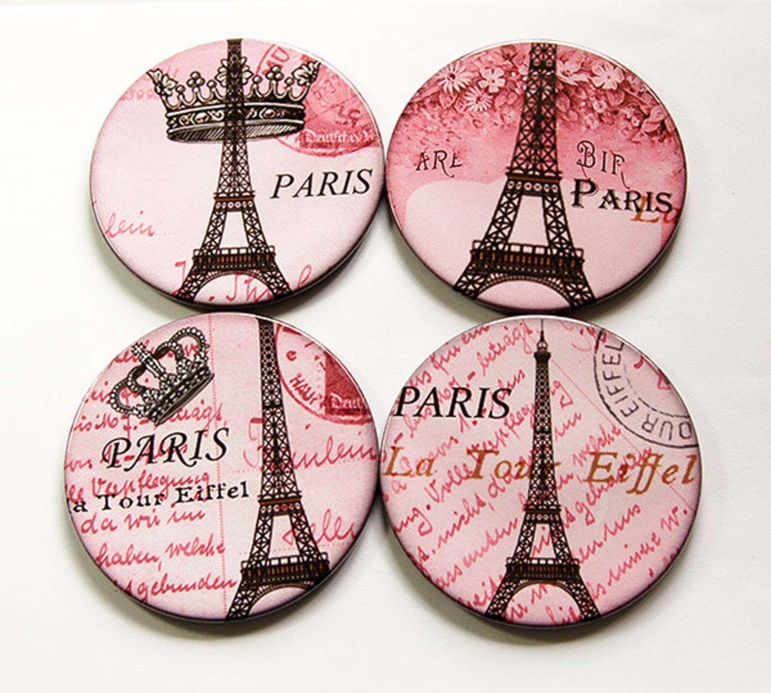 Paris Coasters Wine Coasters Coasters Drink Coasters - Etsy
